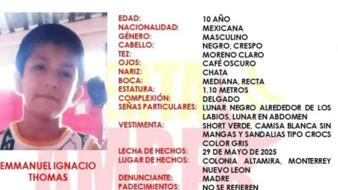 Niño de 10 años reportado como desaparecido ya fue localizado sano y ...