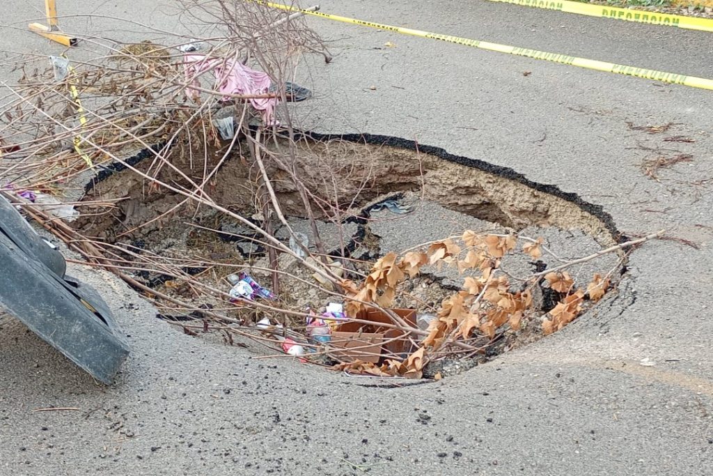 Identifican 11 socavones en la ciudad; reforzarán coordinación para ...